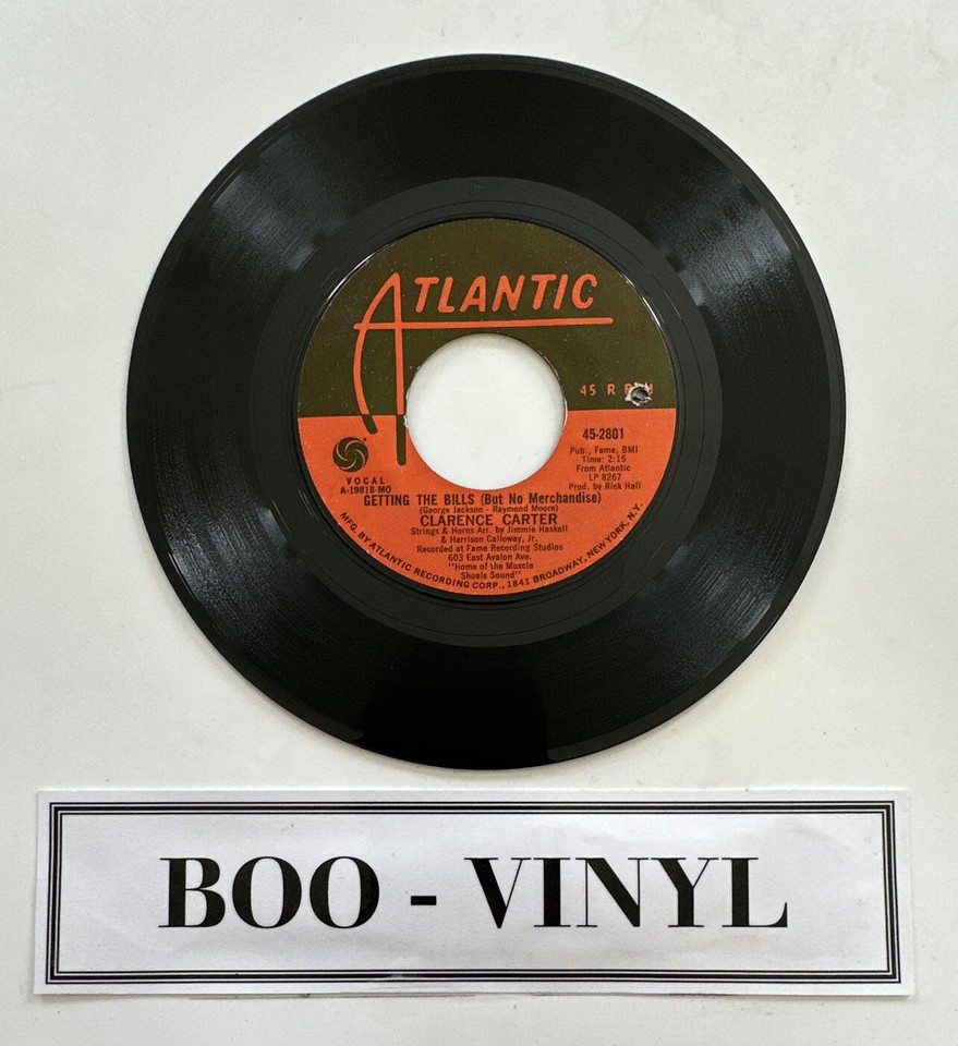 Clarence Carter - The Court Room 7" Single 1971 Soul Funk RnB Atlantic ...