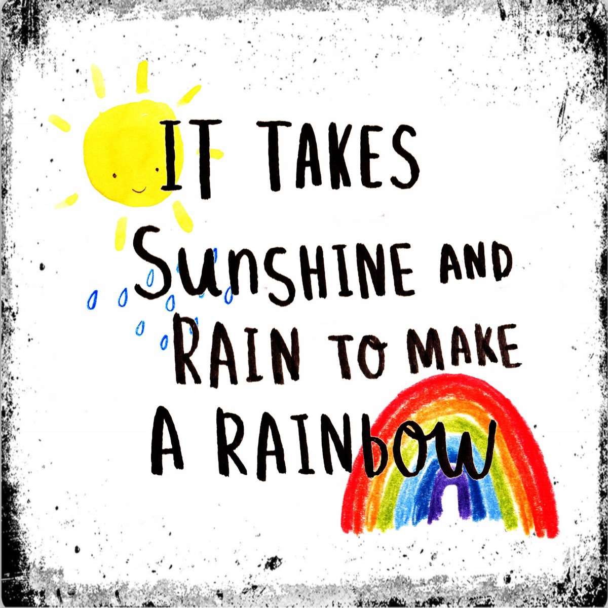 Rainbow Smile Quotes Greeting Card Smile – Amabel Books
