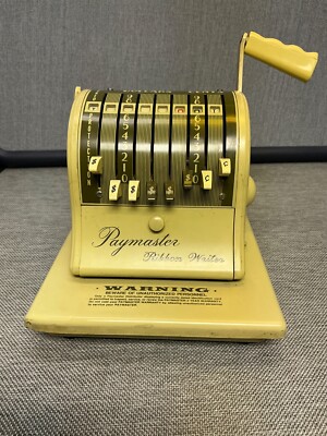 PAYMASTER RIBBON WRITER 8000 SERIES PATENT #8N287399 | eBay