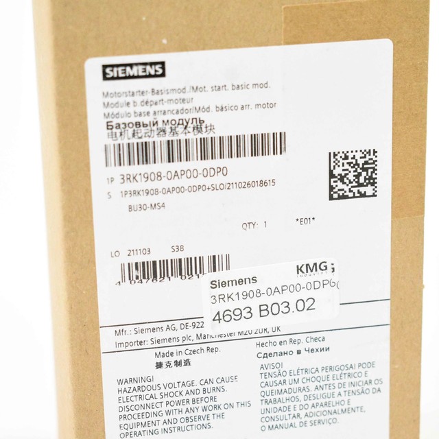 Siemens Base-Unit 3RK1908-0AP00-0DP0 IP20 Motorstarterkombinationen ...