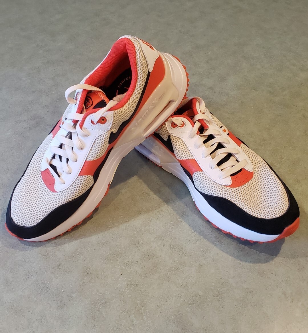 Nike Air Max SYSTM Oregon State Beavers Shoes White Orange Men’s Size ...
