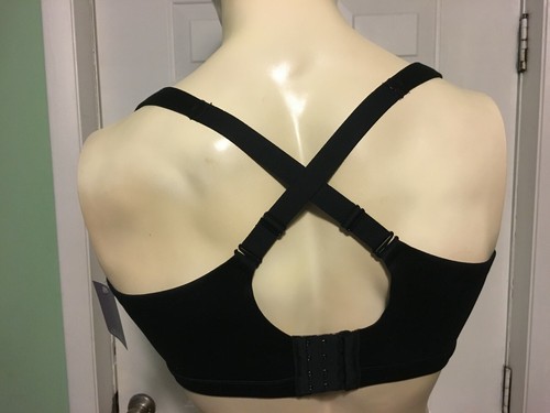 Catherines Full Coverage Smooth Bra No Wire Wireless Adjustable Black ...