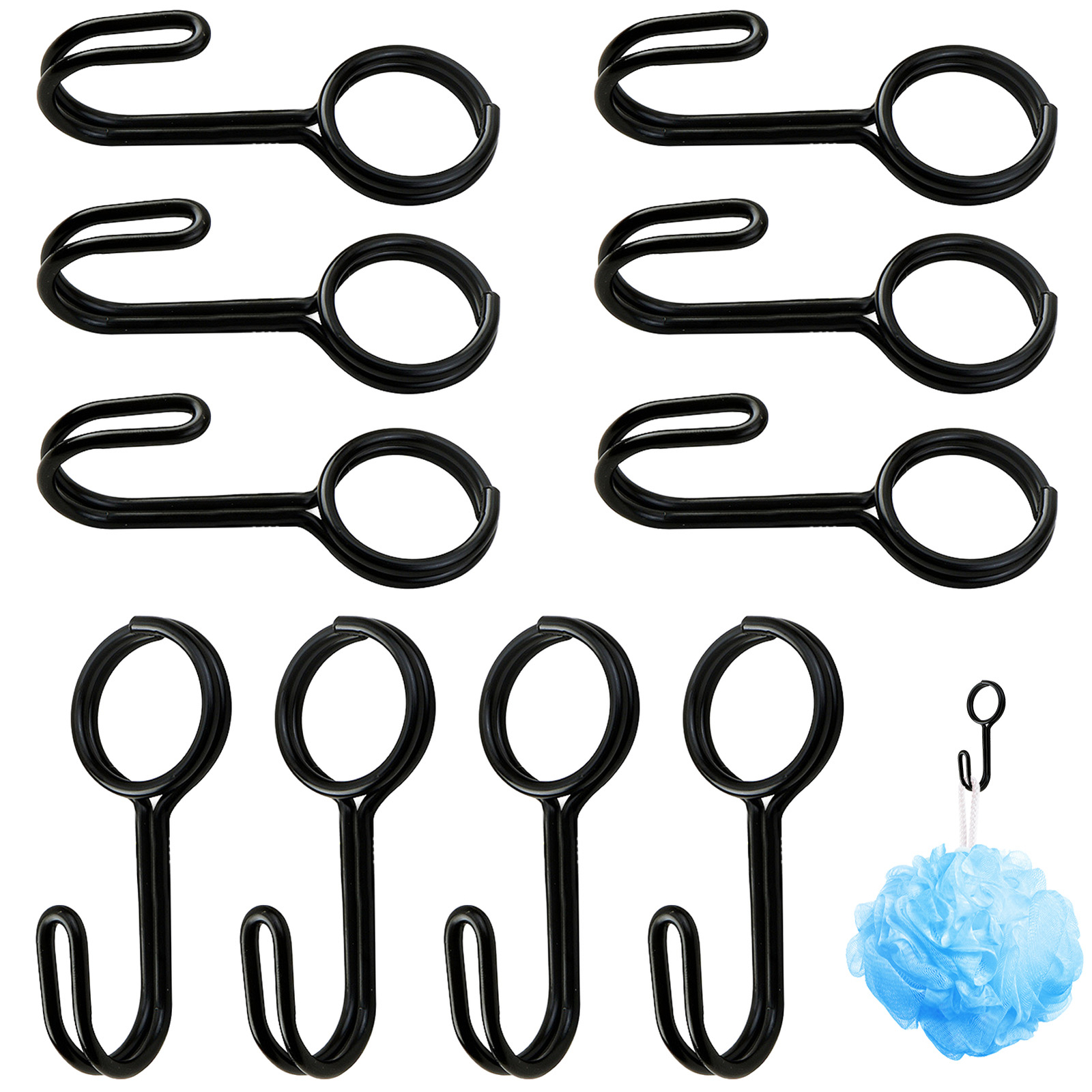 10pcs Double Wire Hanging Clothes For Tension Rope Spiral Hook Fixing 10pcs-double-wire-hanging-clothes-for-tension-rope-spiral-hook-fixing