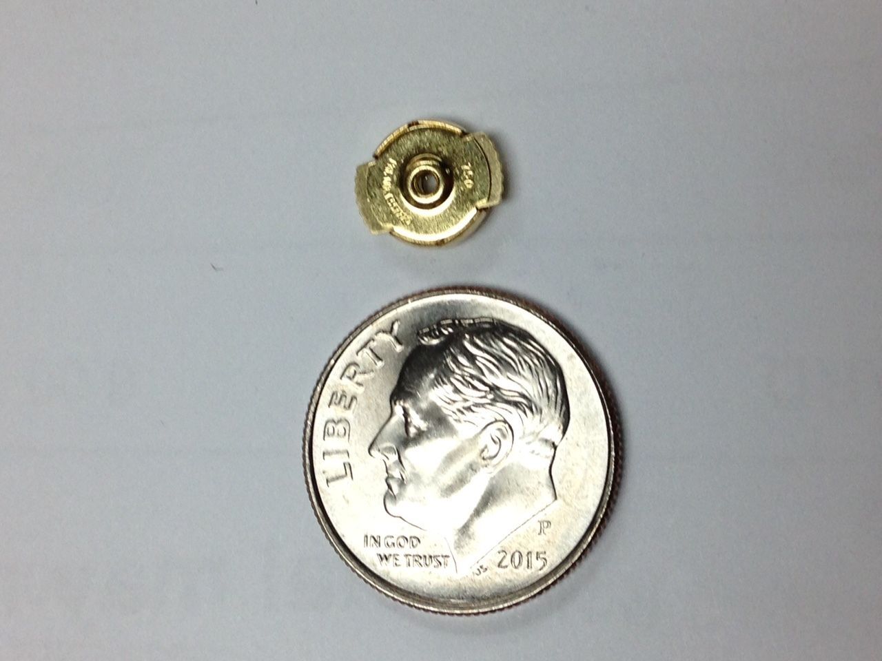 18Kt 18K White or Yellow Gold 8.5MM La Pousette Alpa Earring Back (fits ...