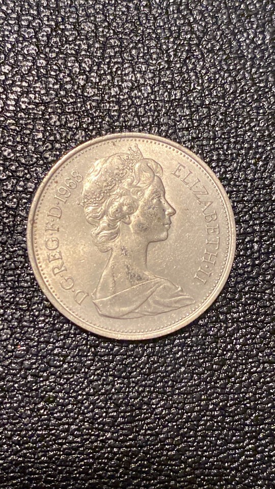 1968-1981 Great Britain 10 New Pence Queen Elizabeth II - VG To Fine ...