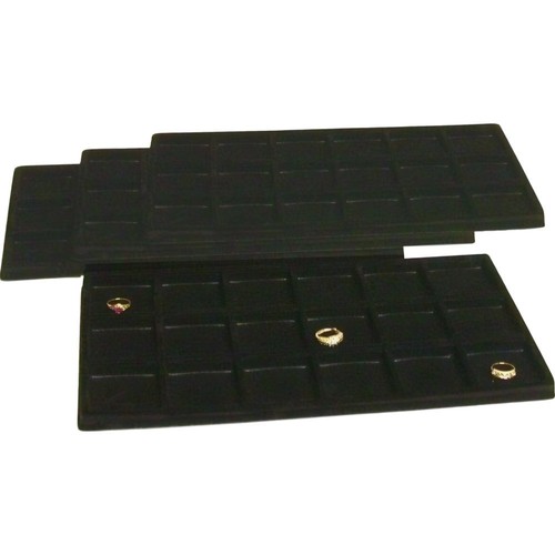 4 Black 18 Slot Coin Jewelry Showcase Display Tray Inserts | eBay