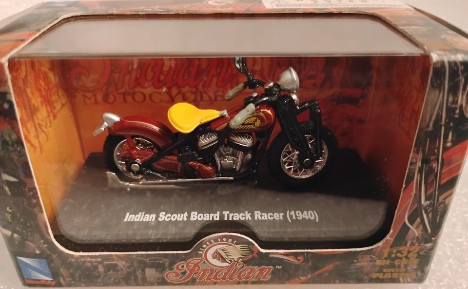 INDIAN MOTORCYCLE MODEL 1940 SCOUT BOARD TRACK RACER DIECAST ...