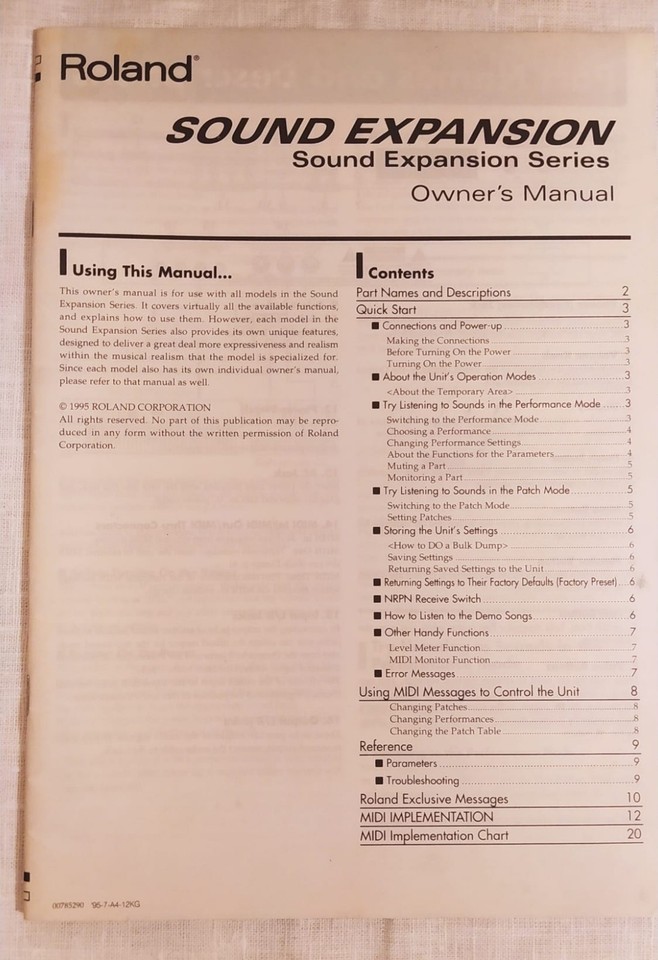 Roland Sound Expansion Dance M-DC1 | eBay