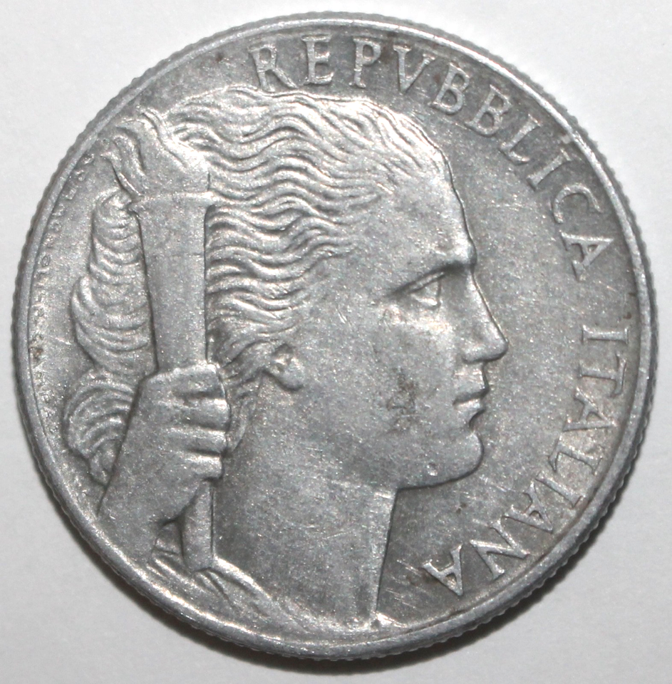 Italian 5 Lire Coin 1950 R KM# 89 Italy Grapes Five | eBay