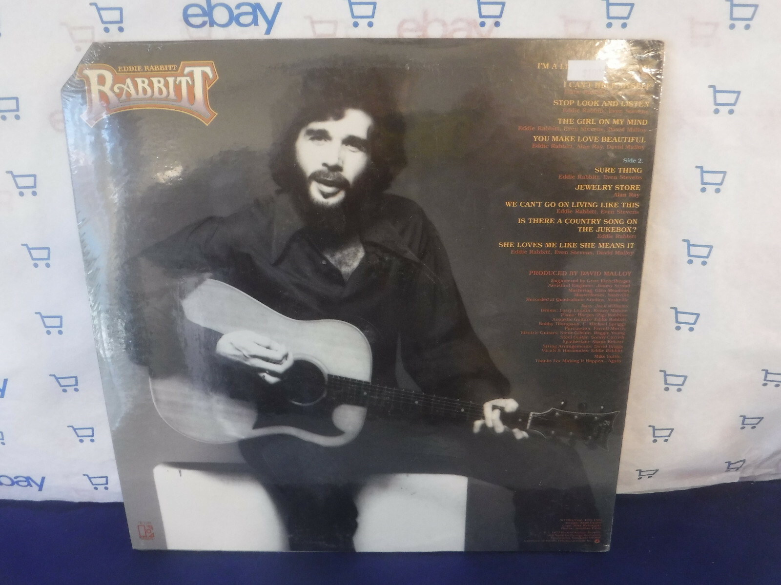 Eddie Rabbitt, Rabbitt, Elektra Records 7E 1105, 1977 SEALED Country | eBay