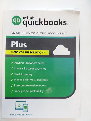 Intuit Quickbooks Small Business Cloud Accounting Plus - 3 Month ...
