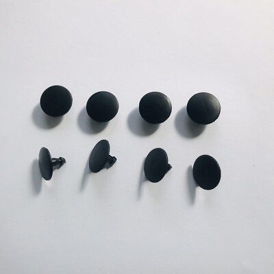 High Quality 4 SOLID BLACK MATTE RIVETS, BUTTON REPLACEMENT FITS CROCS ...