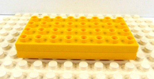 Lego Duplo Baseplate 4x8 flat (2) yellow | eBay