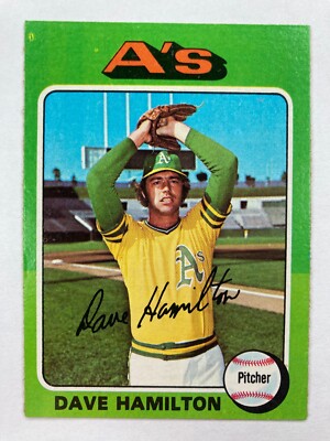 1975 Topps #428 Dave Hamilton (Oakland Athletics) | eBay