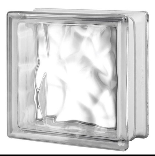 Pittsburgh Corning Decora Glass Block 8x8X3" RETIRED New Wavy Brick NOS ...