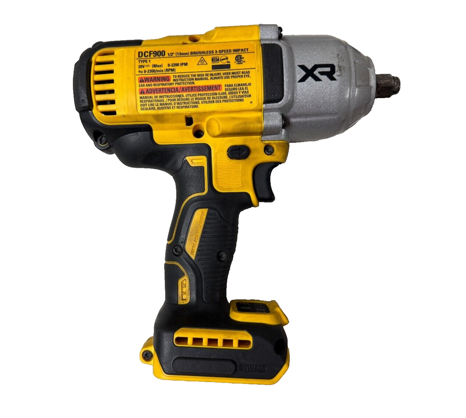DeWalt DCF900 20V MAX XR BL High Torque Li-Ion 1/2" Cordless Impact ...