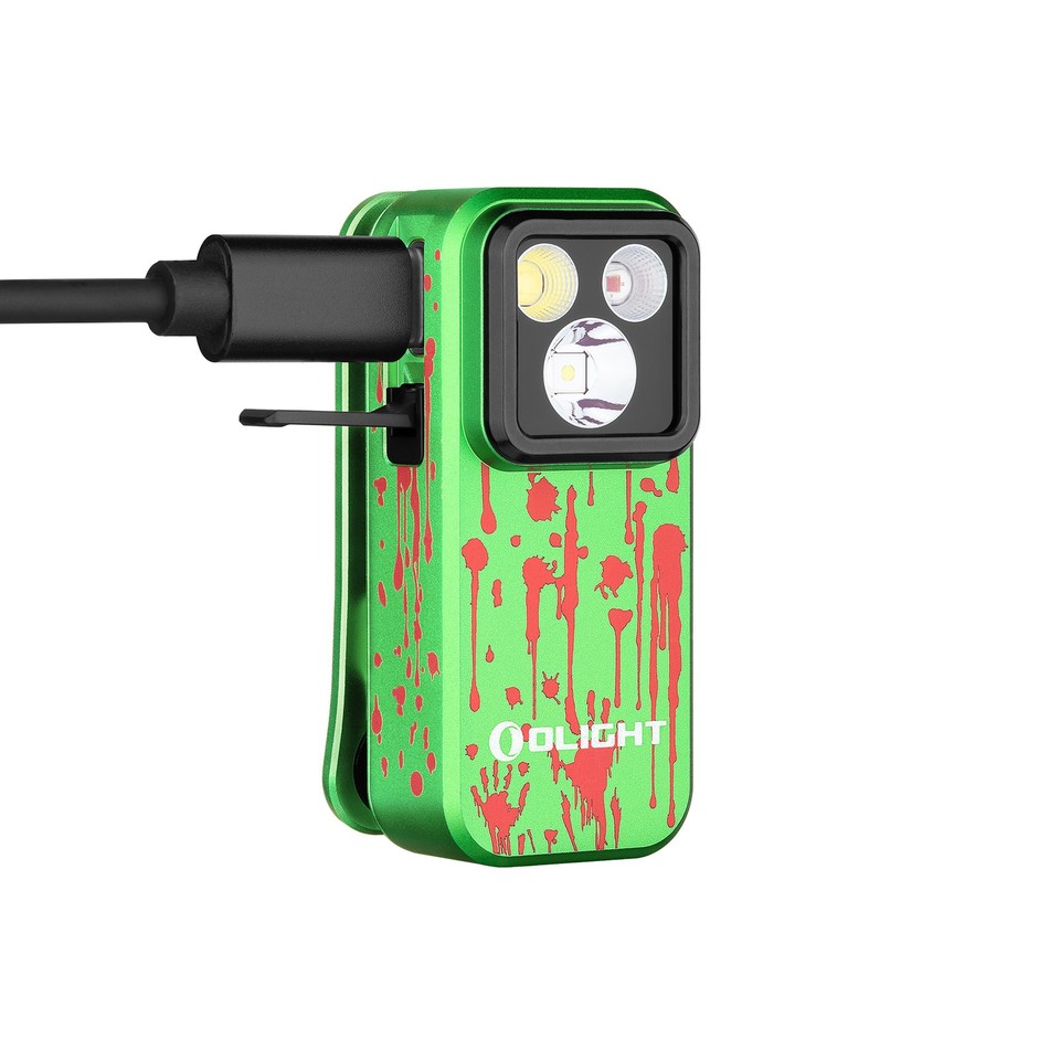 Olight Seeker 4 Pro Zombie Green CW & Oclip Pro Zombie Green & AION ...