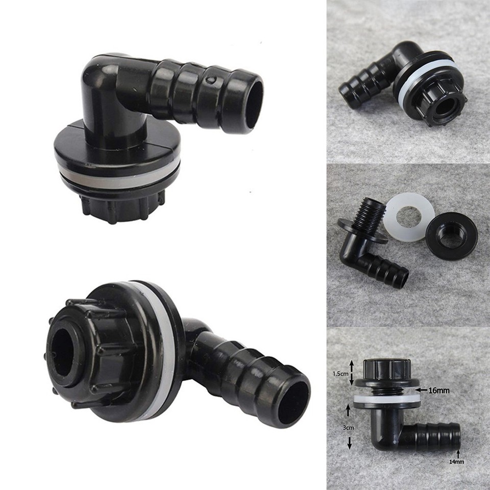 Elbow Connector Plastic Watering Equipment Water Tank Outlet Connector ...