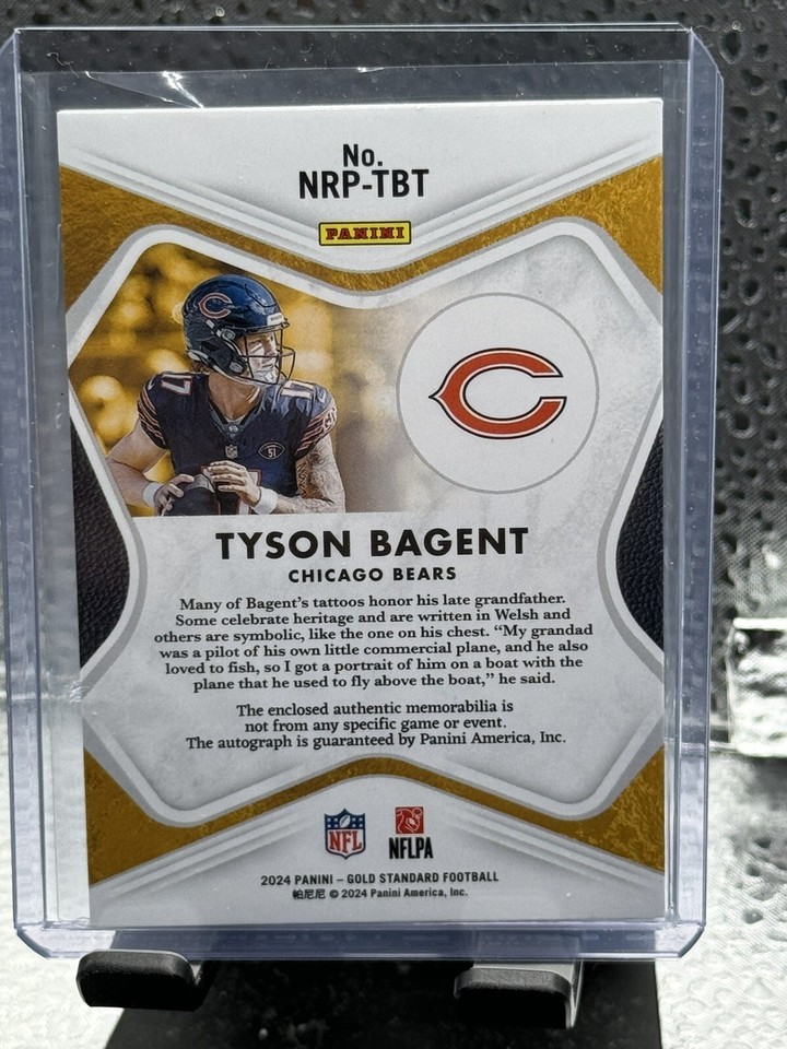 2024 Gold Standard Tyson Bagent Duel Patch Auto /89 | eBay