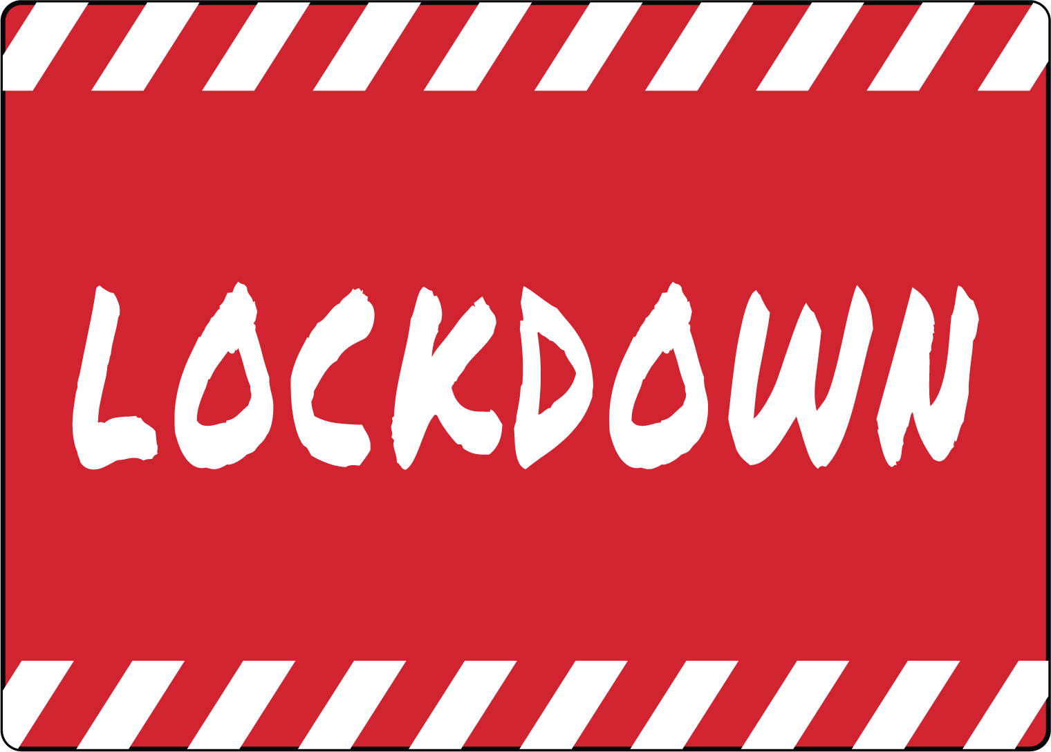 lockdown | aDHESIVE vINYL sIGN dECAL | eBay