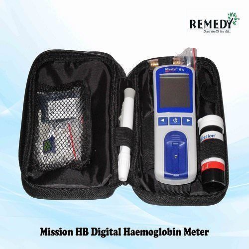 Mission Digital Hb Hemoglobin Testing Meter with 60 Test Strips TRANSIT ...