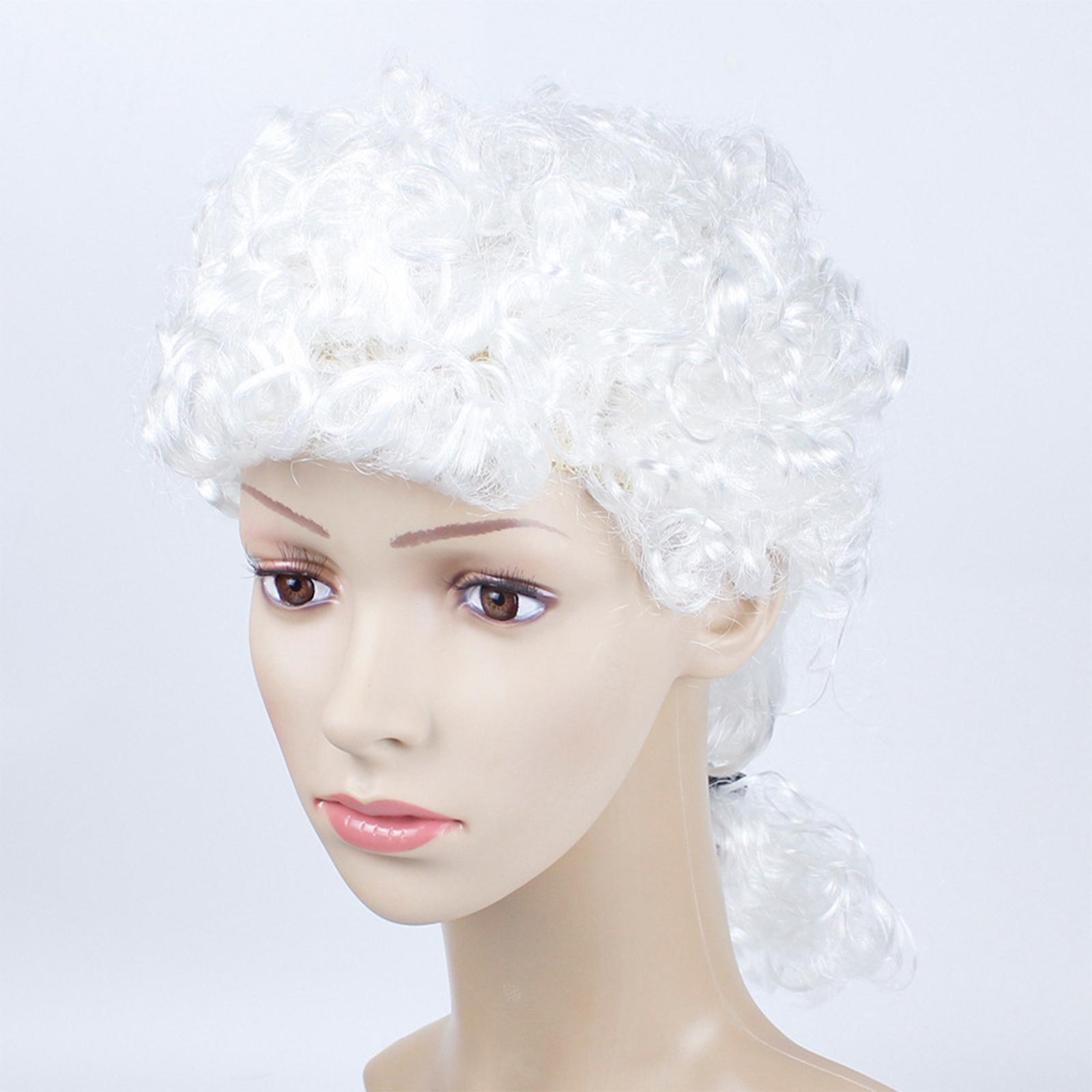 Colonial Wig Festival Cosplay Costume Headwear Masquerade Judge Lawyer ...
