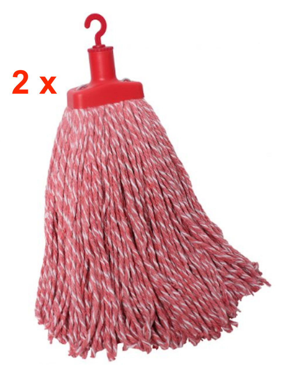 2X red Redback Heavy Duty Mop Head Commercial Mop Refill 400G Cotton ...