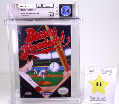 Bases Loaded 4 Brand New Factory Sealed 1993 Nintendo NES WATA Grade 9. ...