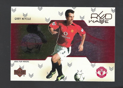 UPPER DECK 2003 - GARY NEVILLE - MAN UTD - RED WAVE FOIL CHASE CARD | eBay
