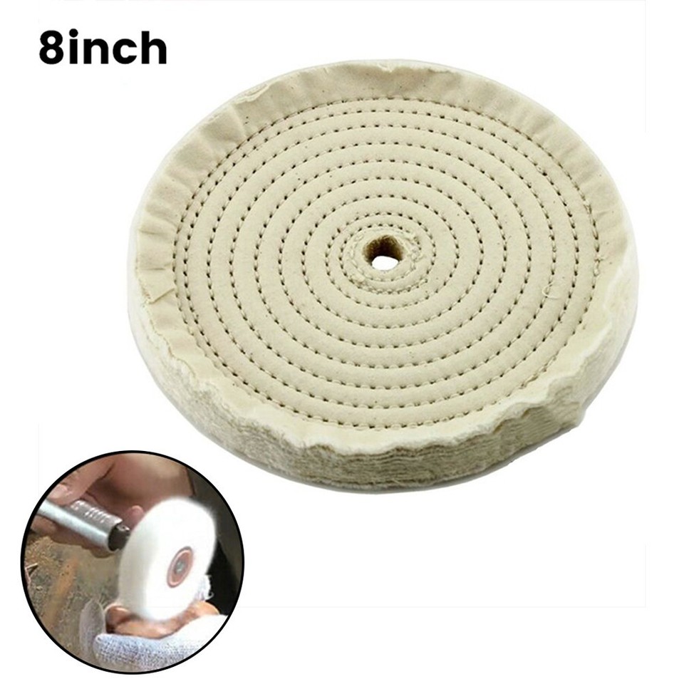 8 Inch Soft Cotton Cloth Buffing Wheel Pad For Bench Grinder Buffer ...
