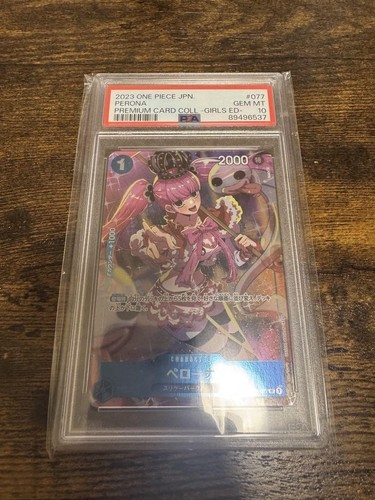 "One Piece Perona Girls Edition OP01-077 PSA 10 Premium Card" | eBay