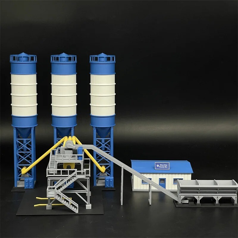 1/87 HO Scale Concrete Factory Model Miniature Building Model DIY Sand ...