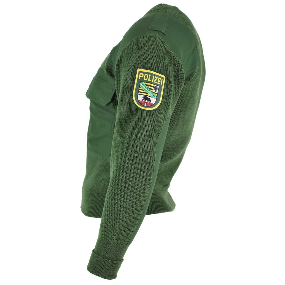 Genuine German military police sweater green pullover military issue ...