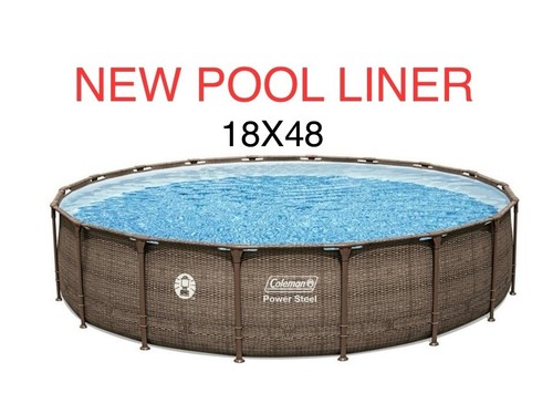 NEW LINER BESTWAY/COLEMAN Power Steel Pool 18X48 | eBay