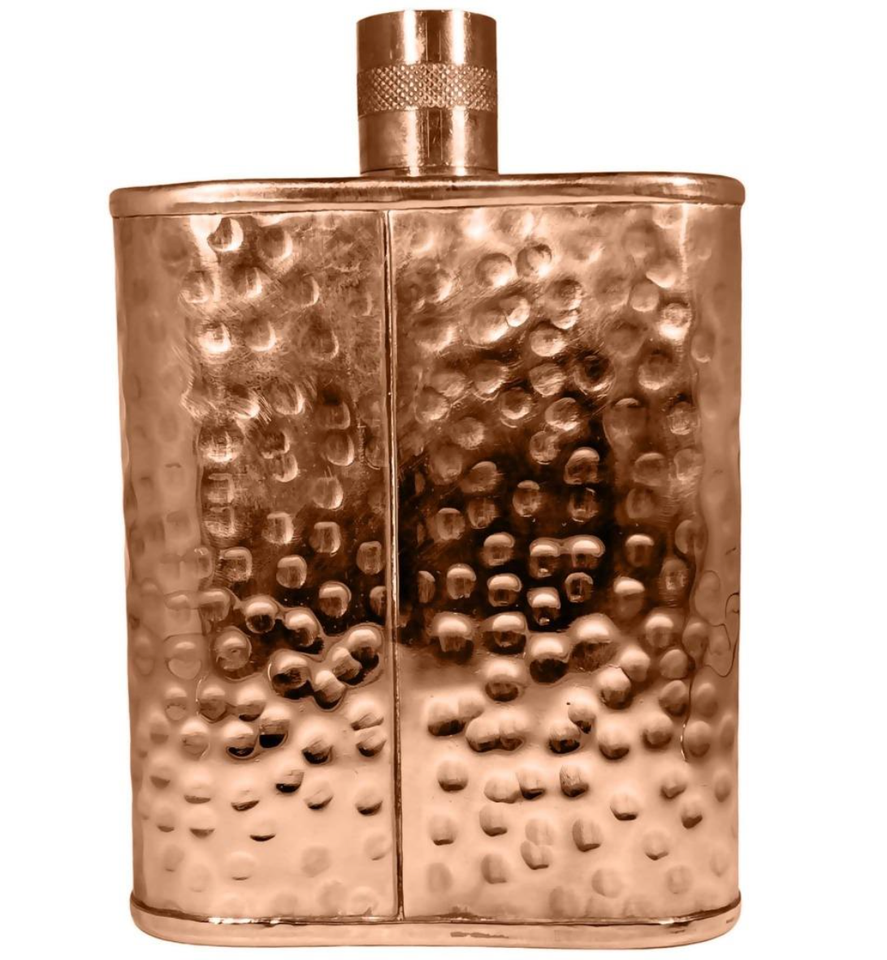 NEW HAND MADE JACOB BROMWELL FREEDOM FLASK HAMMERED COPPER 12oz MSRP ...