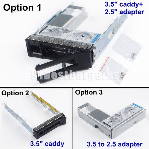 3.5" SM17A06251 Tray Caddy 2.5'' Adapter 9W8C4 for Lenovo SR650 SR550 ...