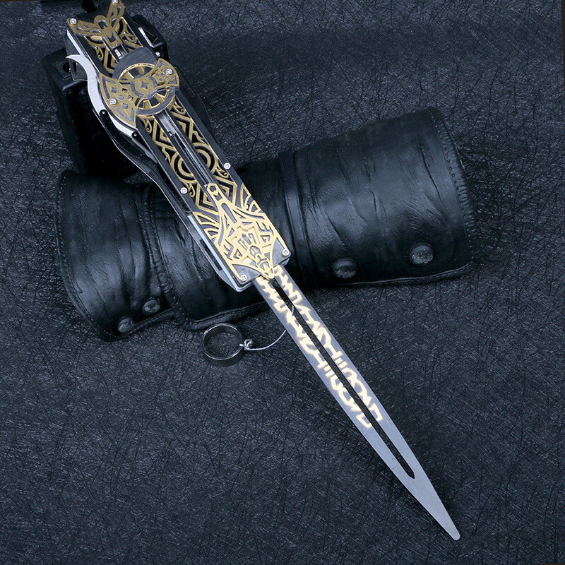 Assassin's Creed Hidden Blade Sleeve Sword Wire Control Ejectable Real ...