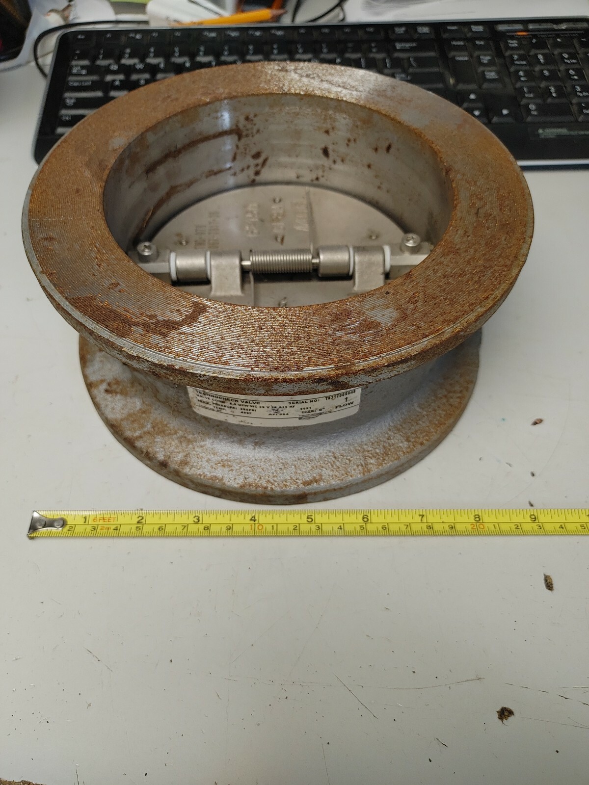 Technocheck Valve 5051 Size 6" T0317005648 Valve Code 6.0 DPW WC 36 V ...