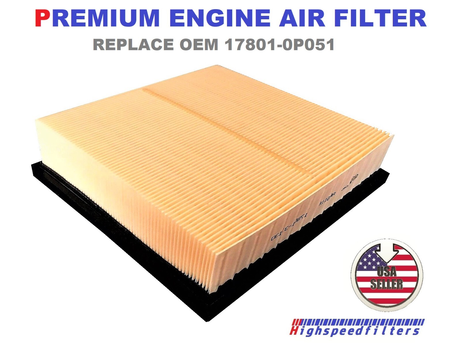 PREMIUM Engine Air Filter for 2018 2019 - 2021 TOYOTA CAMRY REPLACE ...