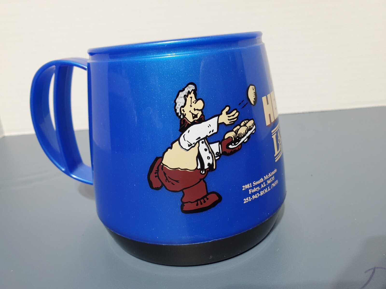 Lambert's Cafe Coffee Mug Cup Wide Base Home Of Throwed Rolls Thermo ...