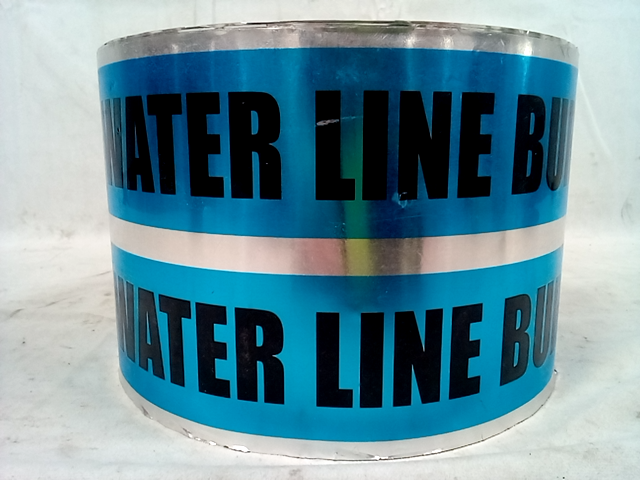 Christy's Marking Products Caution Water Line Buried Below Tape 6in x ...