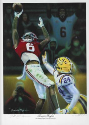 DANIEL MOORE ALABAMA FOOTBALL 2020 HEIGHTS DEVONTA MINI CATCH PRINT | eBay