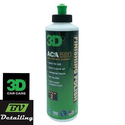 3D Car Care ACA 520 Finishing Polish 236 ml - Official UK stockist ...