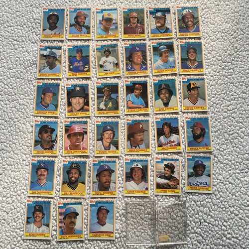 1984 TOPPS CEREAL SERIES Complete Used 33 Card Set ~ Rose, Ryan ...