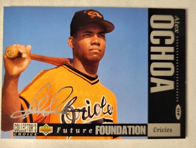 1994 Upper Deck Choice Alex Ochoa SILVER SIGNATURE Baseball Card | eBay