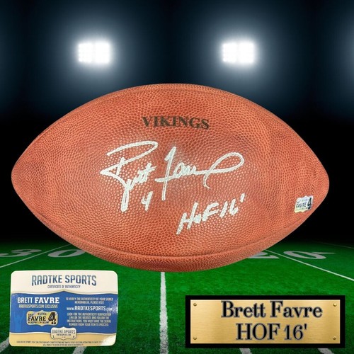 Brett Favre Autographed Signed Wilson NFL football | eBay