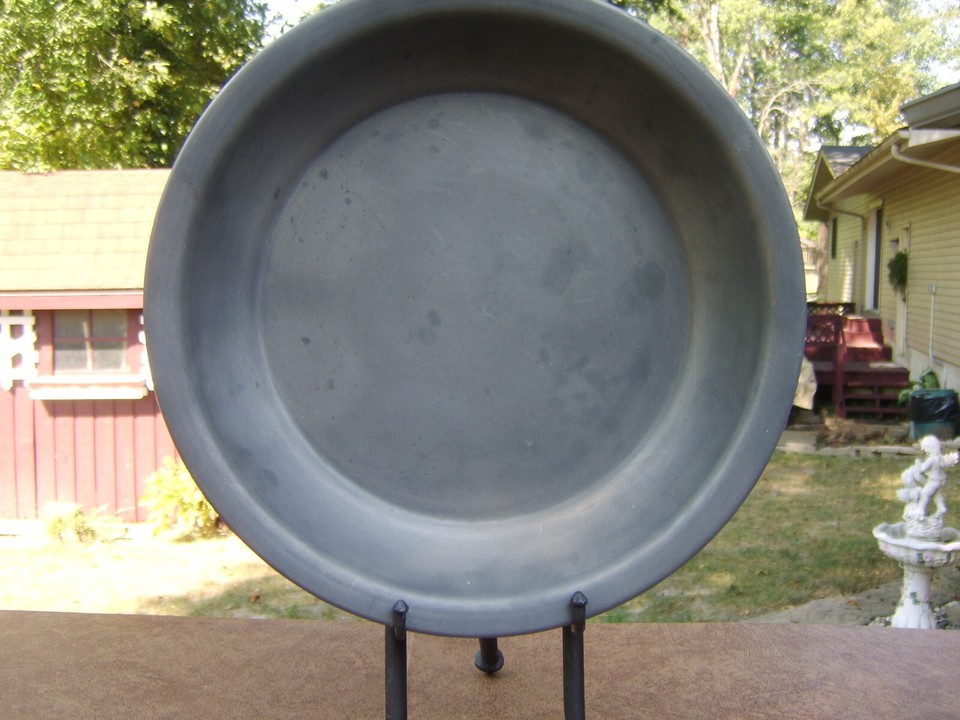 Large 13" Hand Crafted ASL Pewter Bowl with Museum Finish | eBay