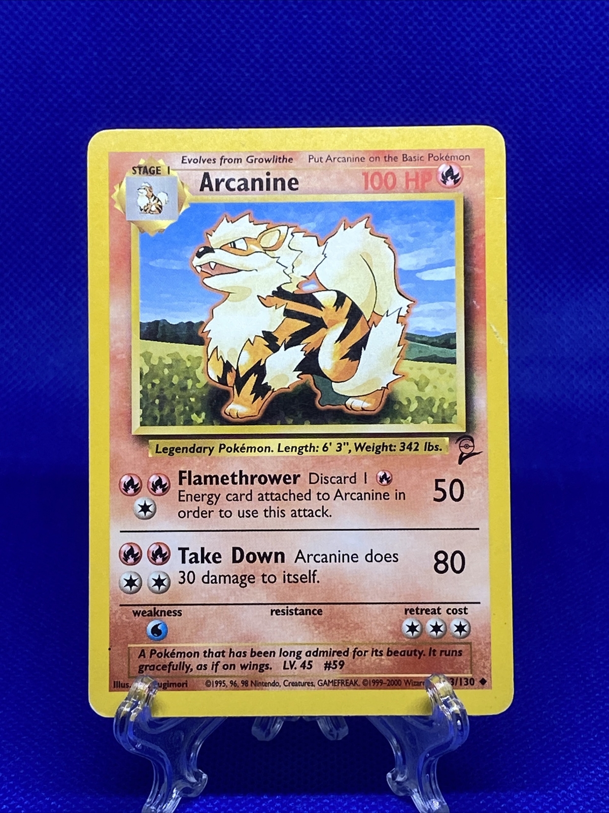 ARCANINE - Base Set 2 - 33/130 - Uncommon - Pokemon Card - Unlimited Edition LP | eBay