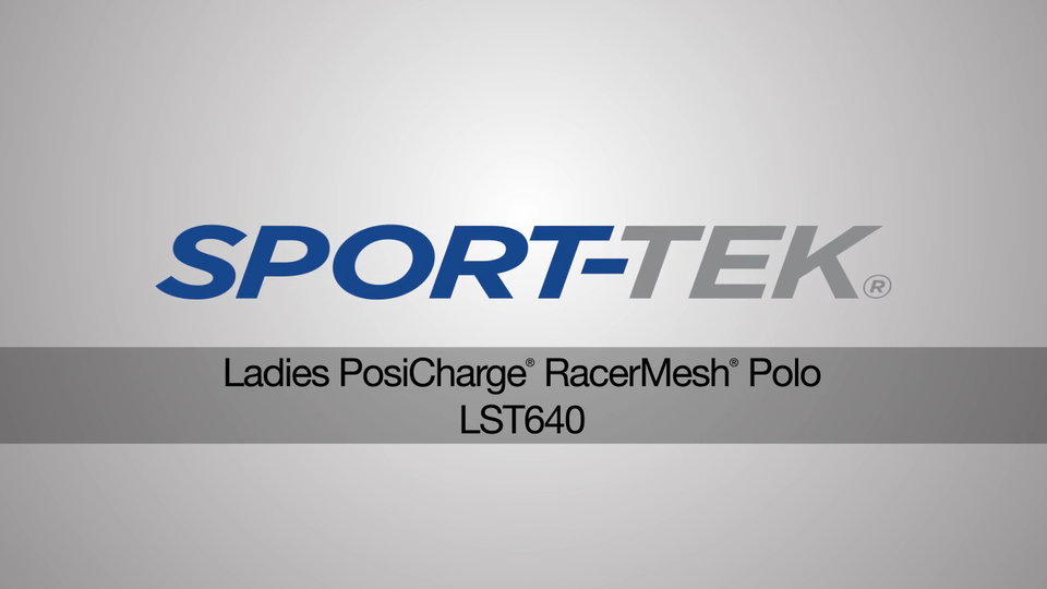 Sport-Tek LST640 Womens Short Sleeve Dri-Fit Moisture Wicking RacerMesh ...