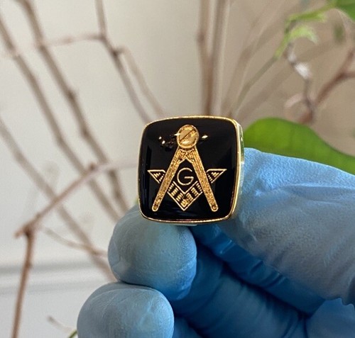 High Quality Rhodium Plated Copper Enamel Pin For Party Business Mason ...